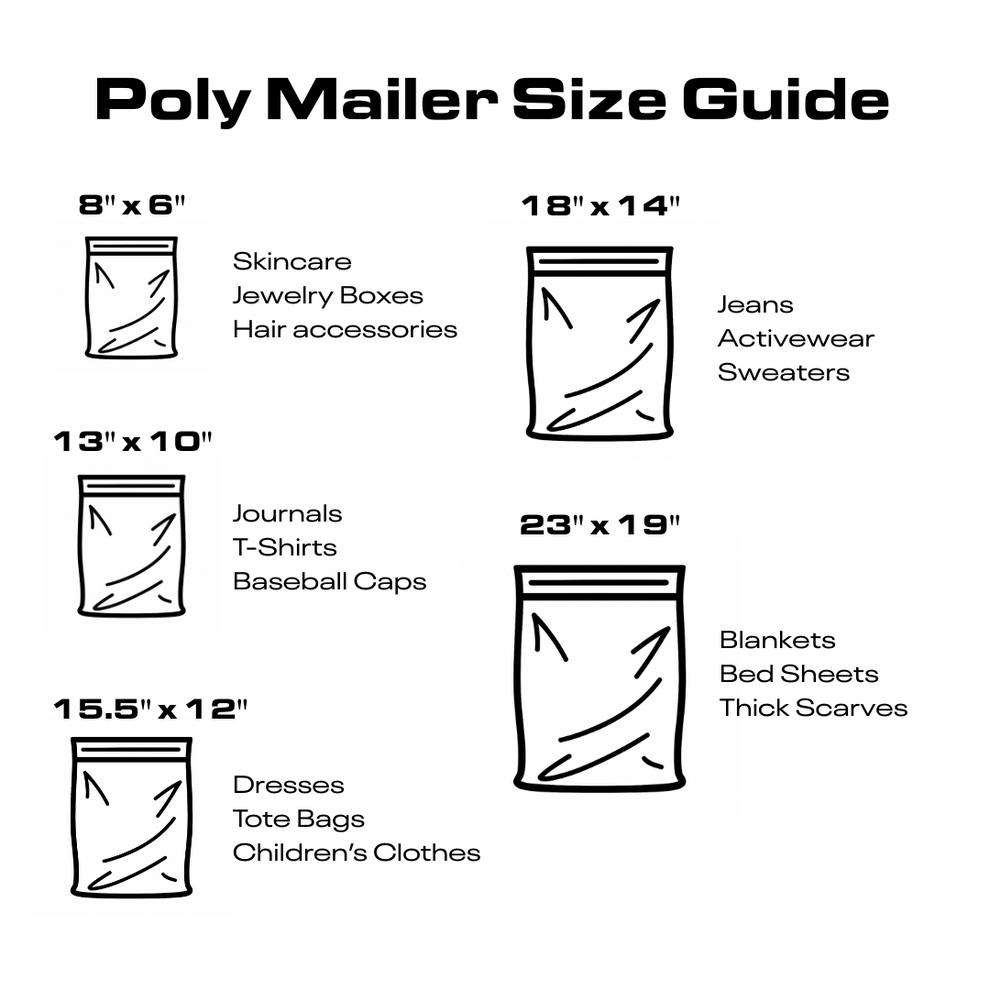 13” x 10” Custom Biodegradable Poly Mailers - Sustainable Packaging ...